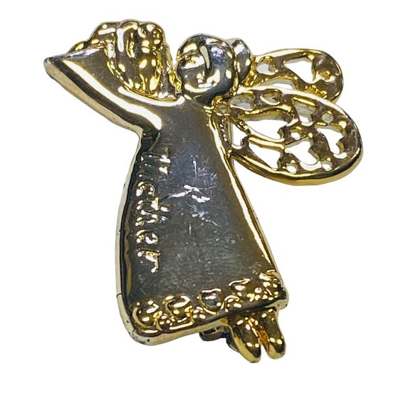 Jewelry | Mother Baby Angel Mother Pin Brooch Silver Gold Colors Wings ...